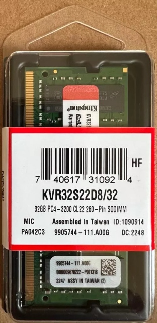 Ram Laptop DDR4 32GB 3200Mhz Kingston - Bảo hành 36 tháng - linhkien24h.com